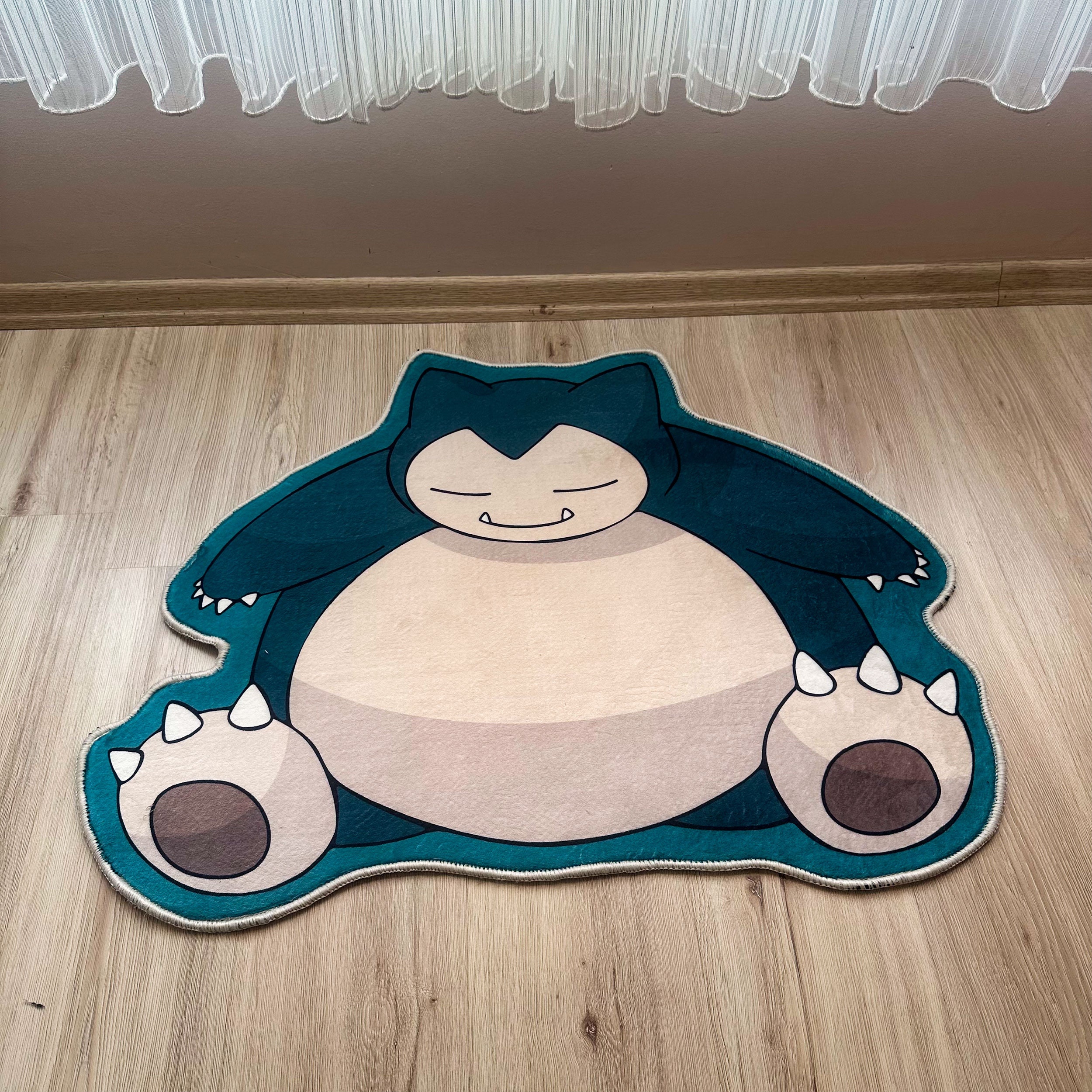 Cute Snorlax Funny Rug Mat, Anime Lazy Popular Character Door Chair Mat ...