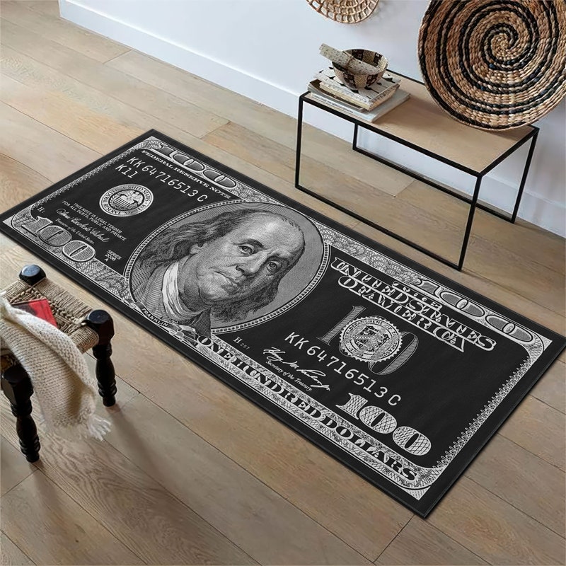 100 Dollar Bill Rug - Etsy