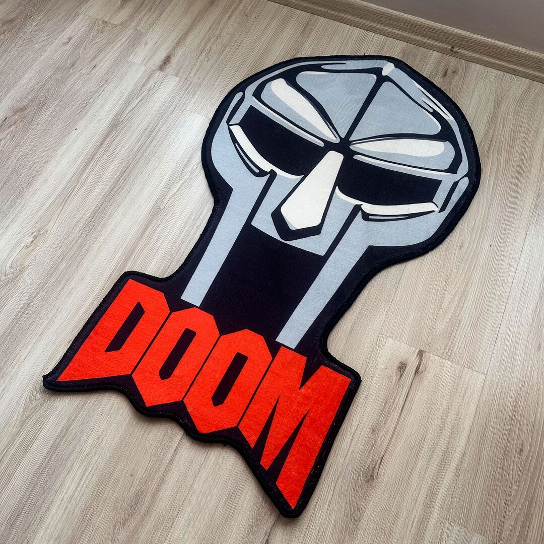 MF Doom Legend Rapper Rug Mat, MF Doom Music Hip Hop Lover Decor Mat ...