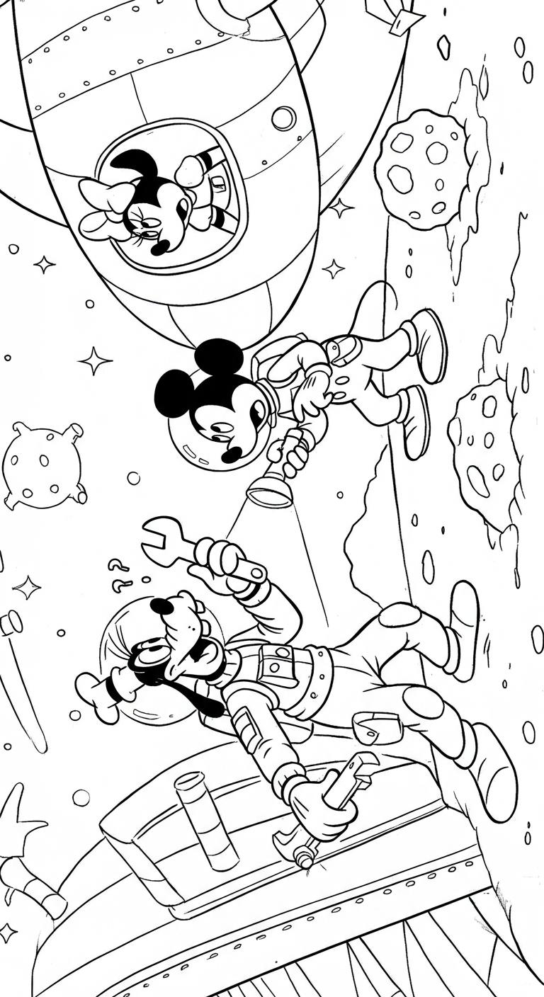Disney Mickey Mouse & Friends Coloring Book - Digital Download - Fun ...