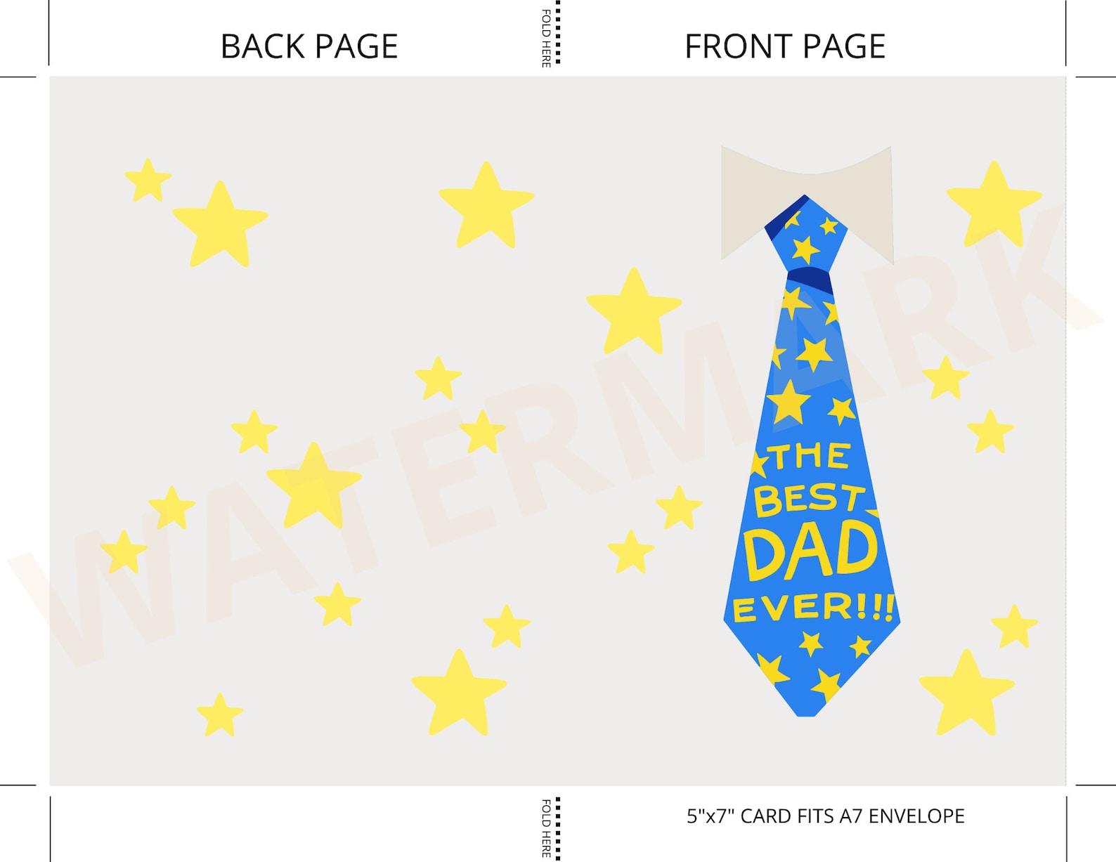 PRINTABLE the Best Dad Ever Greeting Card, Happy Father's Day, Happy ...