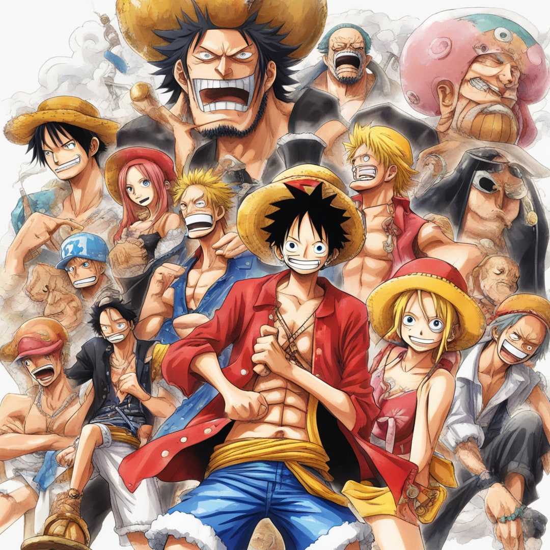 One Piece Clip Art Collection High-quality Anime Graphics for DIY ...