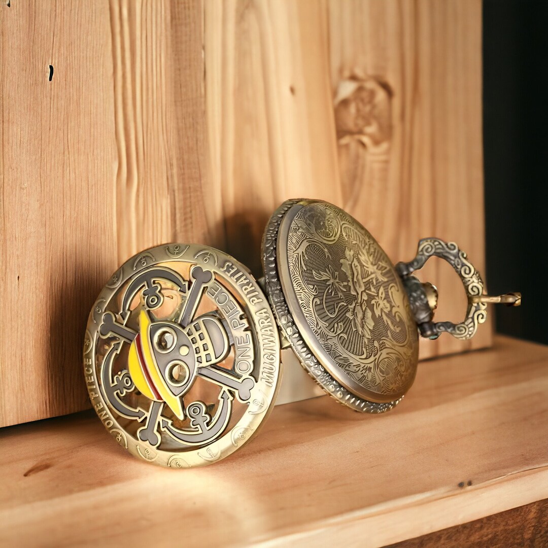 Vintage Bronze Anime Pocket Watch Japanese Cartoon Design, Steampunk ...