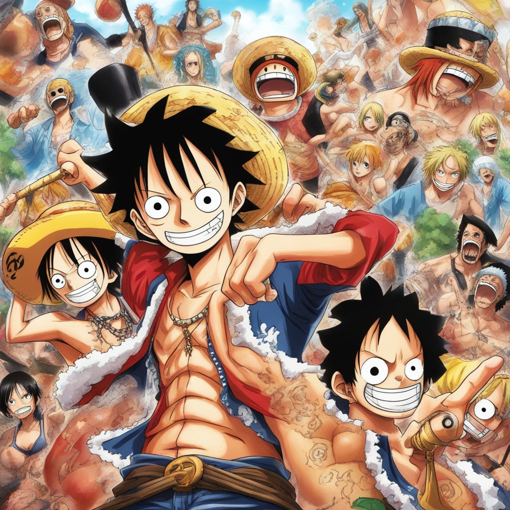 One Piece Clip Art Collection High-quality Anime Graphics for DIY ...