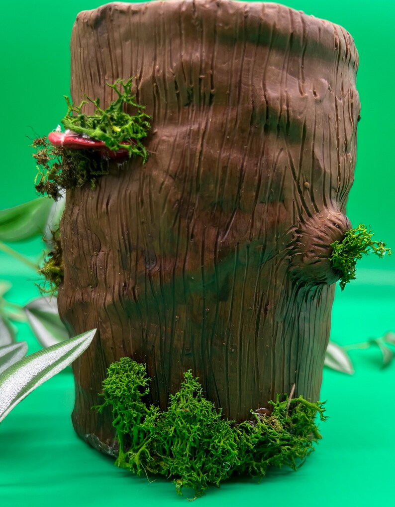 Tree Trunk Pen Holder/polymer Clay/recycled Crafts - Etsy