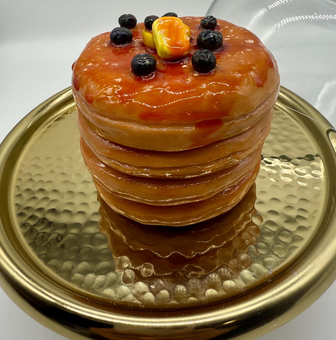 Pancake Stack Stash Trinket Jar(4oz)/polymer Clay/glass Jar - Etsy