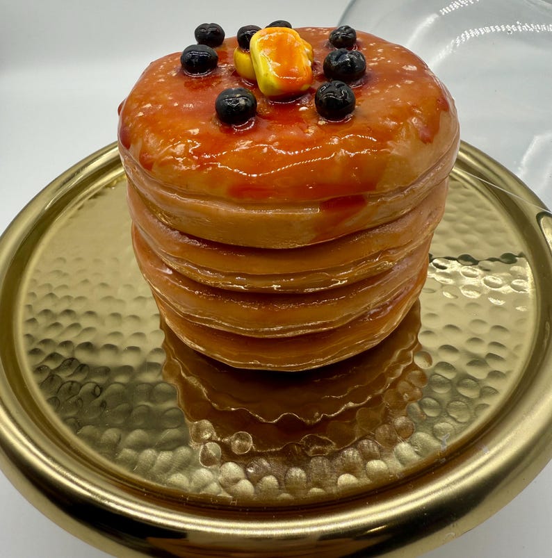 Pancake Stack Stash Trinket Jar(4oz)/polymer Clay/glass Jar - Etsy