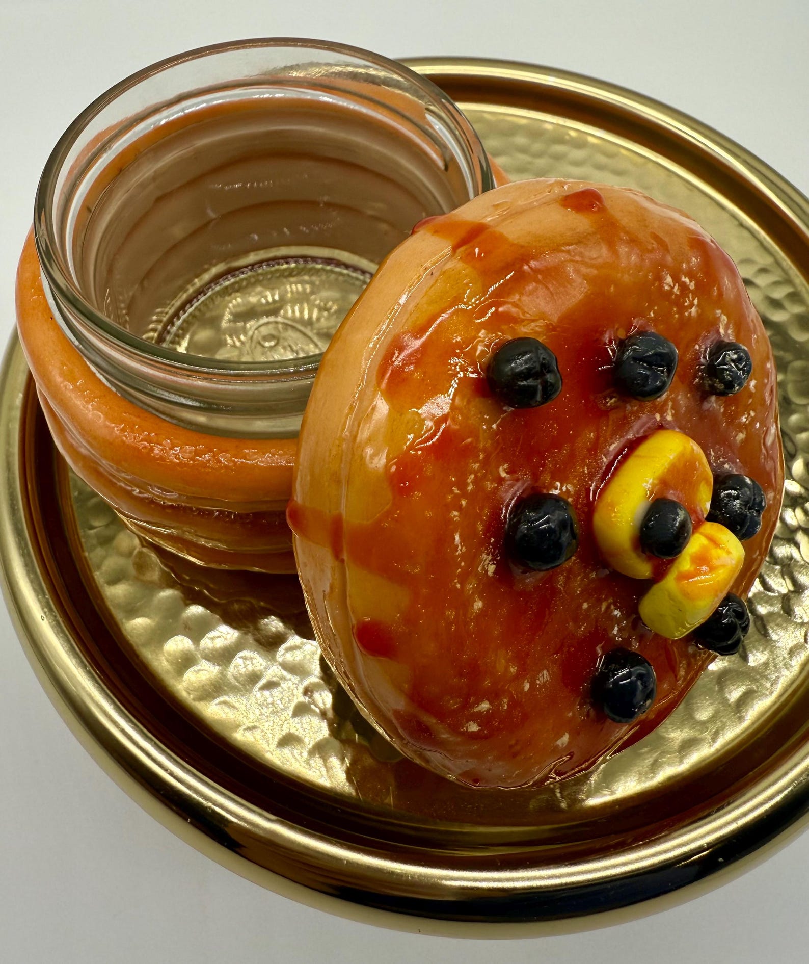 Pancake Stack Stash Trinket Jar(4oz)/polymer Clay/glass Jar - Etsy