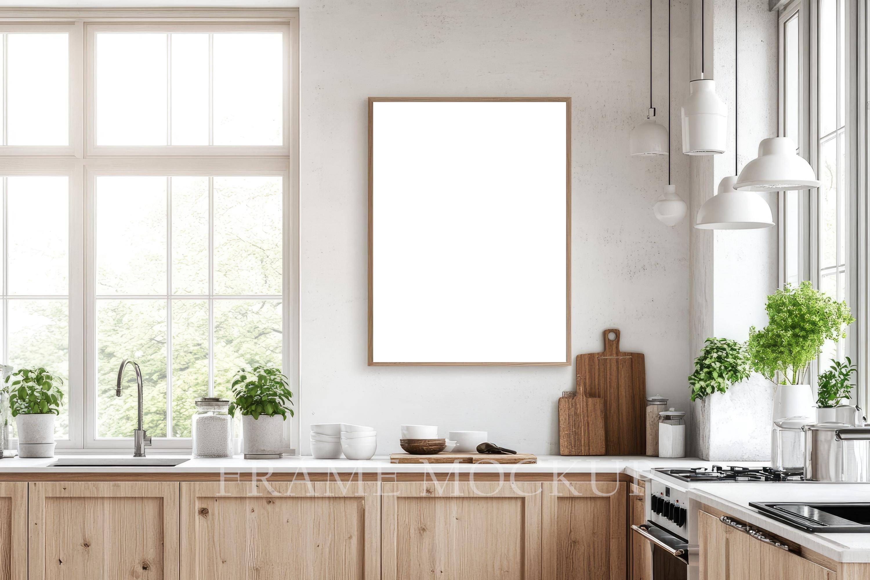 Kitchen Frame Mockup, Wooden Kitchen Mockup - Etsy
