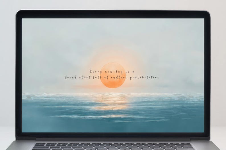 Positive Affirmation Desktop Wallpaper, Laptop Wallpaper, Computer ...