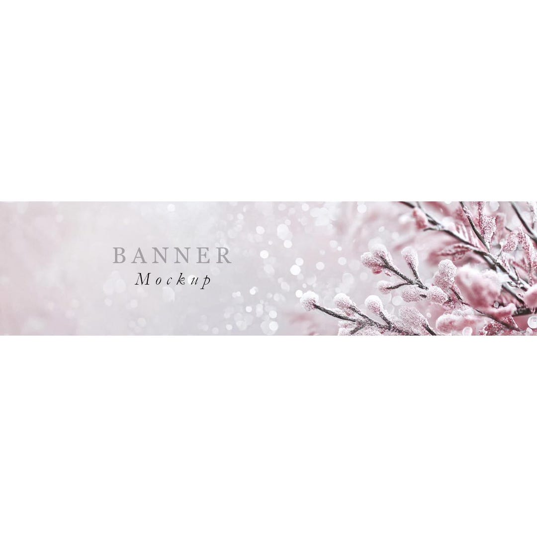 Banner Mockup Frosted Pink Design Etsy Banner 1200x300 - Etsy
