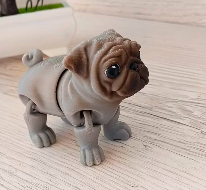 Cute Pug Toy Stl File for 3D Printing - Etsy Australia