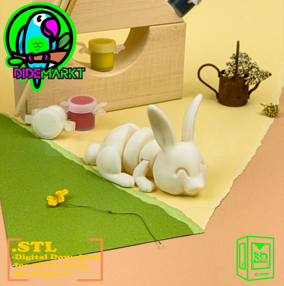 Bunny Articulating Flexi Stl File for 3D Printing - Etsy UK
