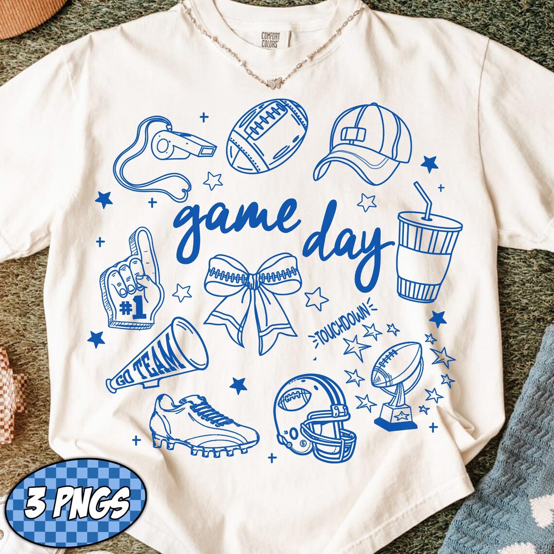 Football Doodles PNG, Game Day PNG, Hand Drawn Doodle Design, Touchdown ...