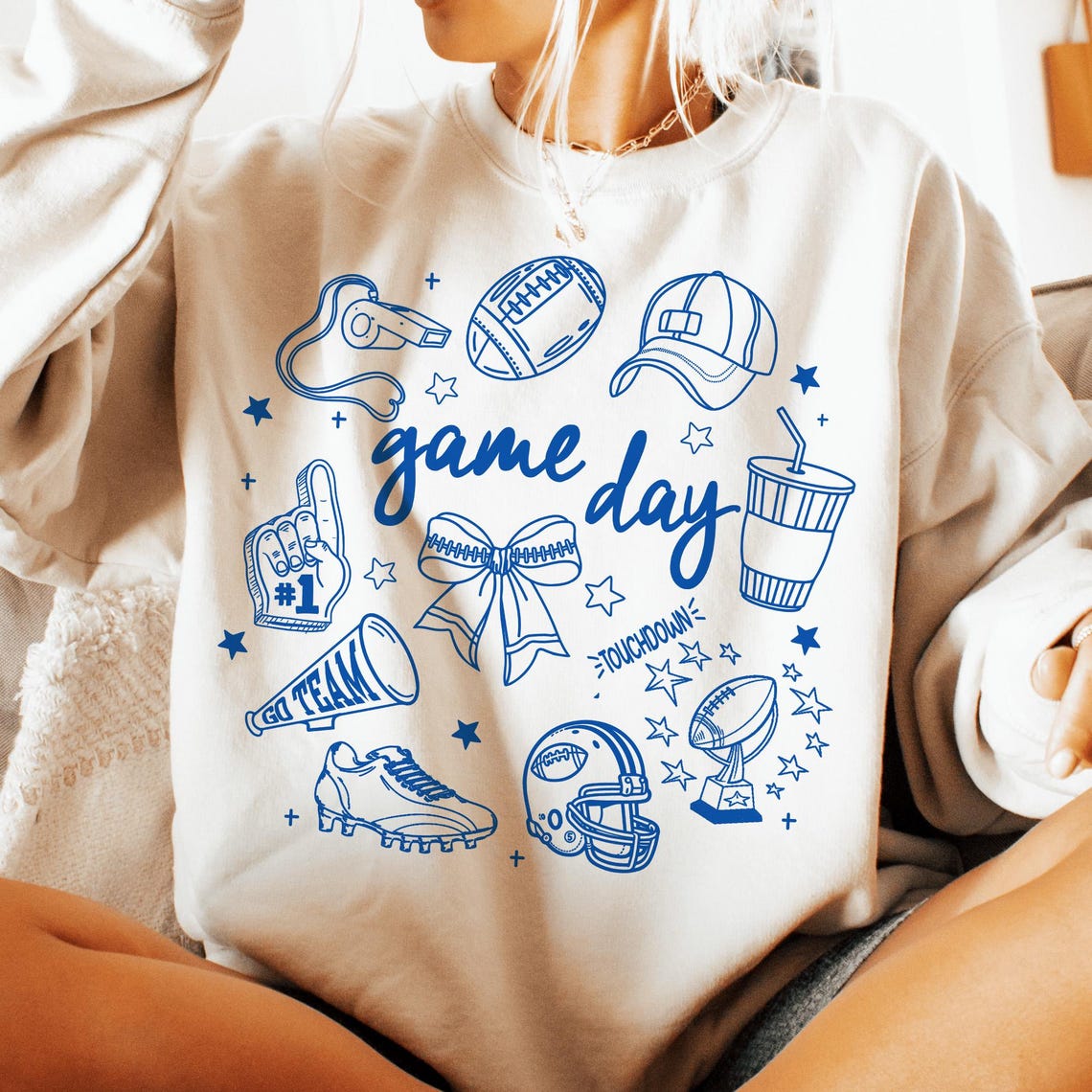 Football Doodles PNG, Game Day PNG, Hand Drawn Doodle Design, Touchdown ...