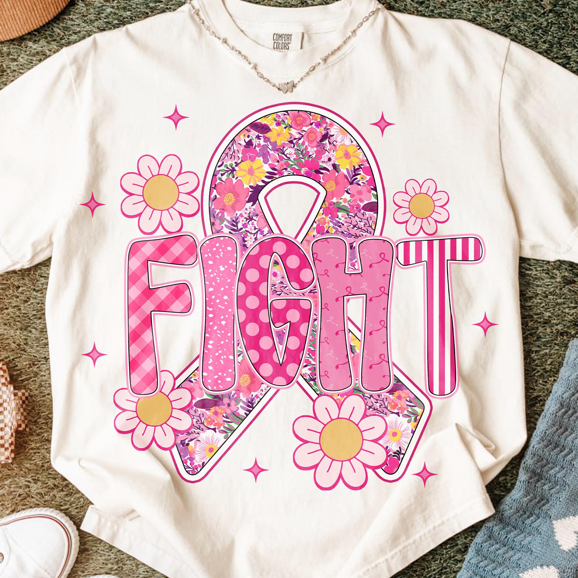 Preppy Fight Cancer Png, Breast Cancer PNG, Breast Cancer Awareness in ...