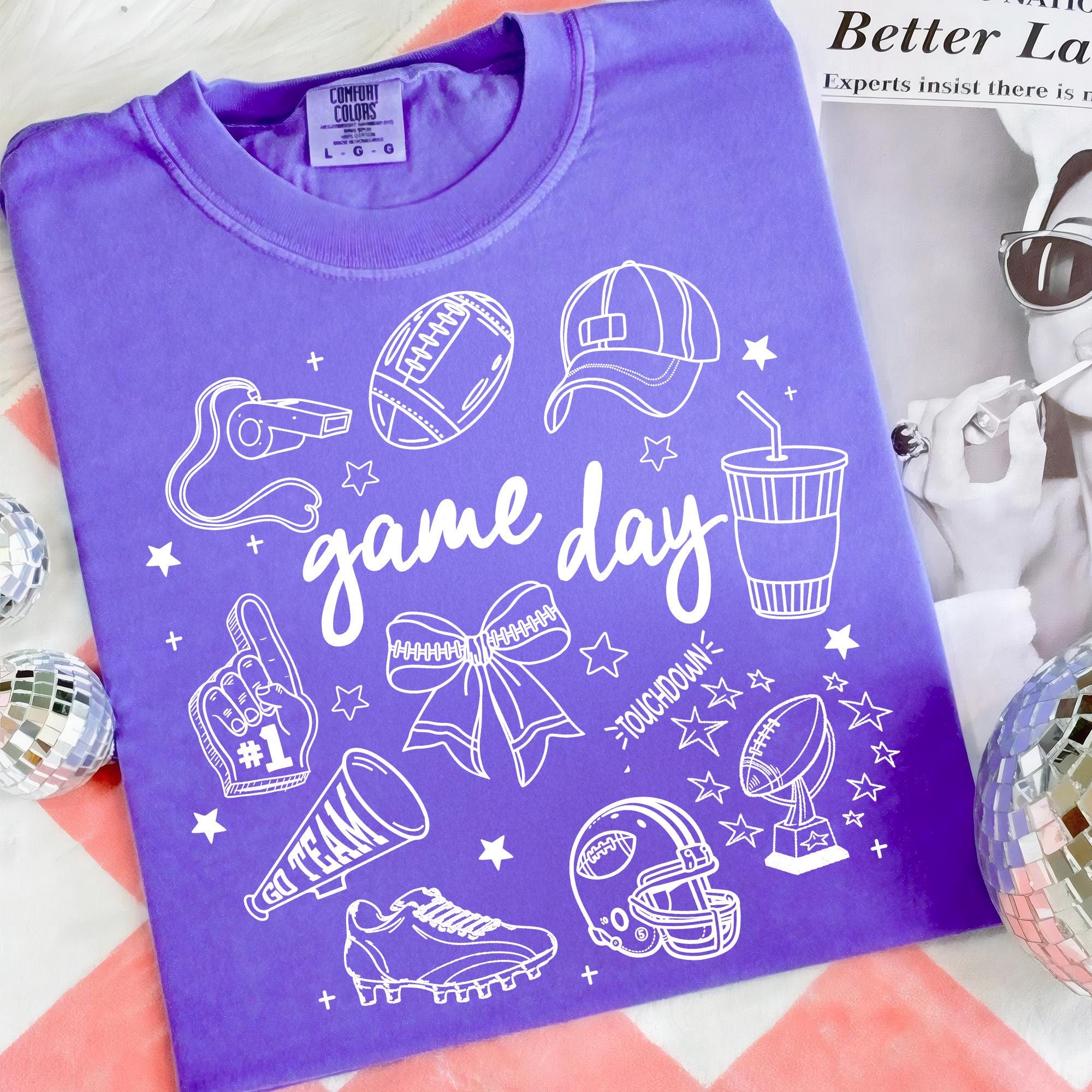 Football Doodles PNG, Game Day PNG, Hand Drawn Doodle Design, Touchdown ...