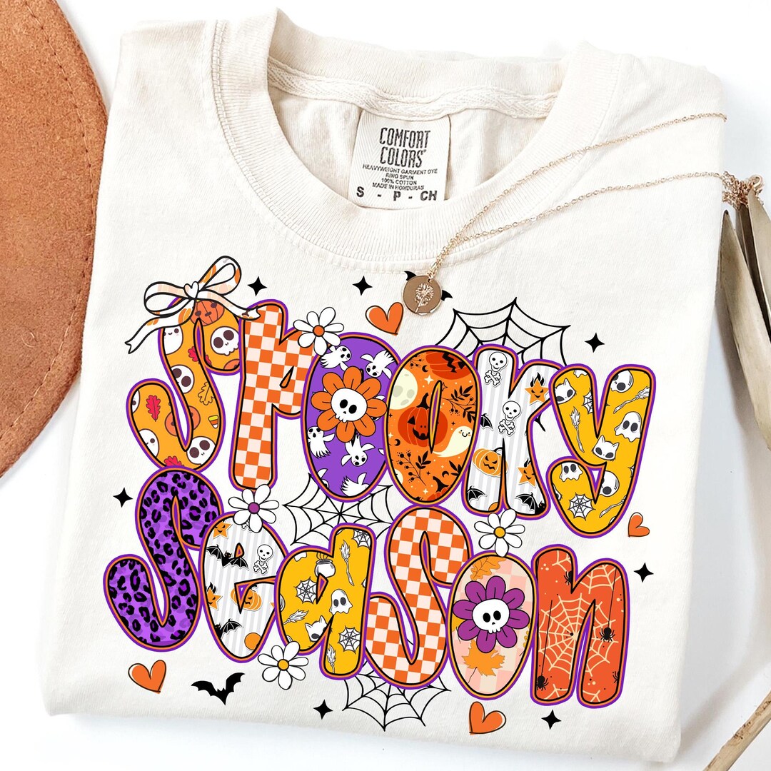 Preppy Halloween Spooky Season Png, Retro Halloween Png, Halloween ...