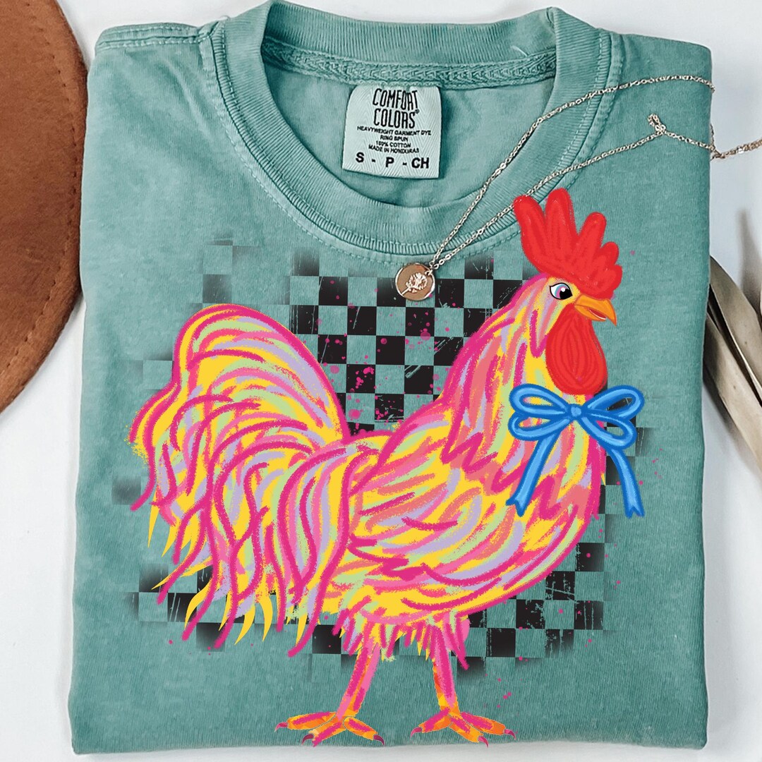 Checkered Coquette Chicken Png, Coquette Chicken Png, Chicken ...