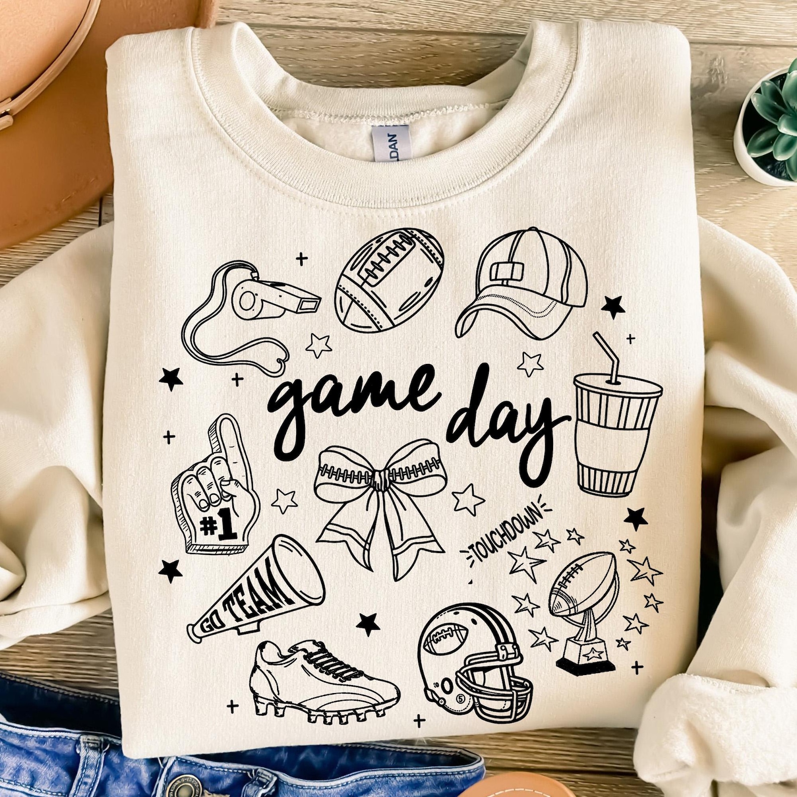 Football Doodles PNG, Game Day PNG, Hand Drawn Doodle Design, Touchdown ...