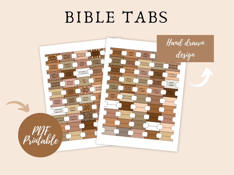 Christian Bible Tabs Digital PDF Printable - Etsy