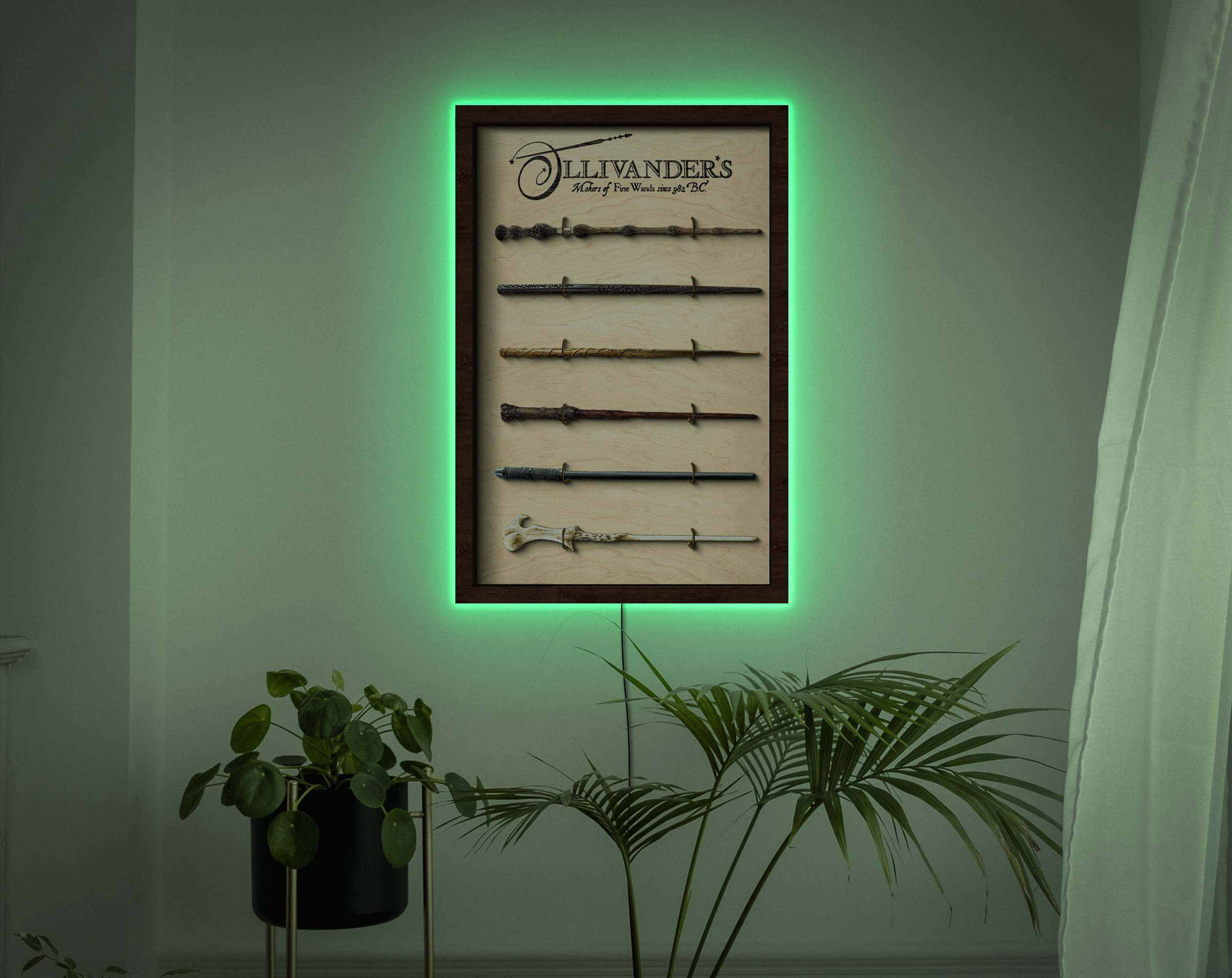 Wand Custom Display Wall Mount, Wizard Wand Holder, Wand Holder Wall ...