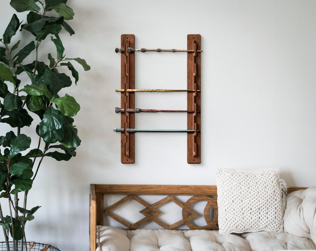 Wooden Wand Stand, Magic Wand Display, Wand Storage Holder, Unique Wand ...