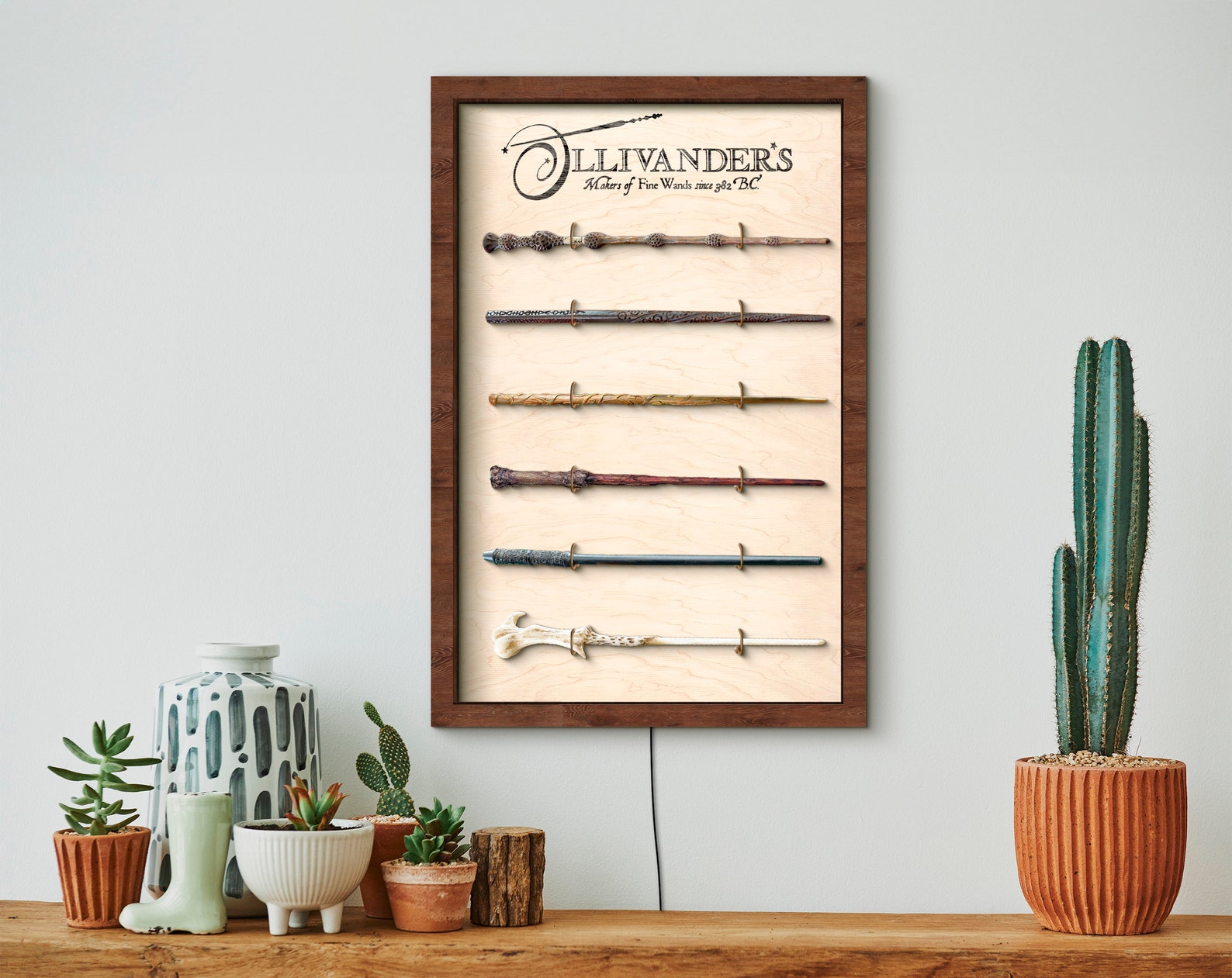 Wand Custom Display Wall Mount, Wizard Wand Holder, Wand Holder Wall ...