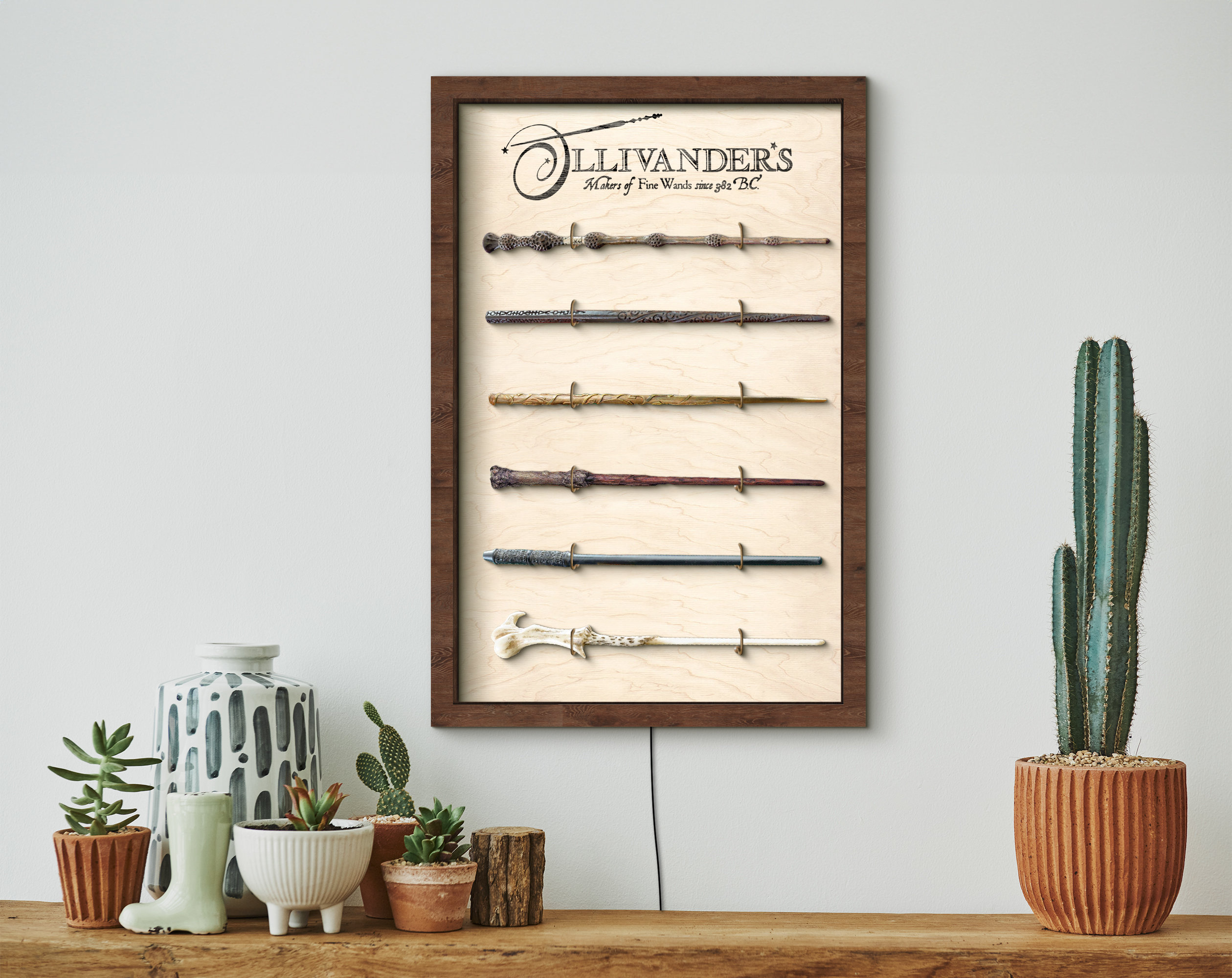 Wand Custom Display Wall Mount, Wizard Wand Holder, Wand Holder Wall ...