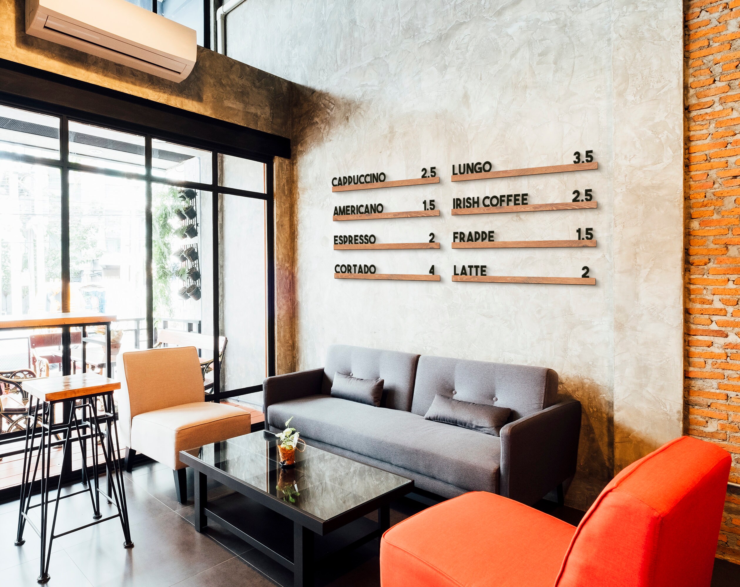 Wall Menu Board, Letter Board, Personalized Wall Menu, Cafe Wooden ...