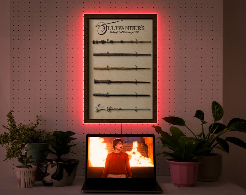 Wand Custom Display Wall Mount, Wizard Wand Holder, Wand Holder Wall ...