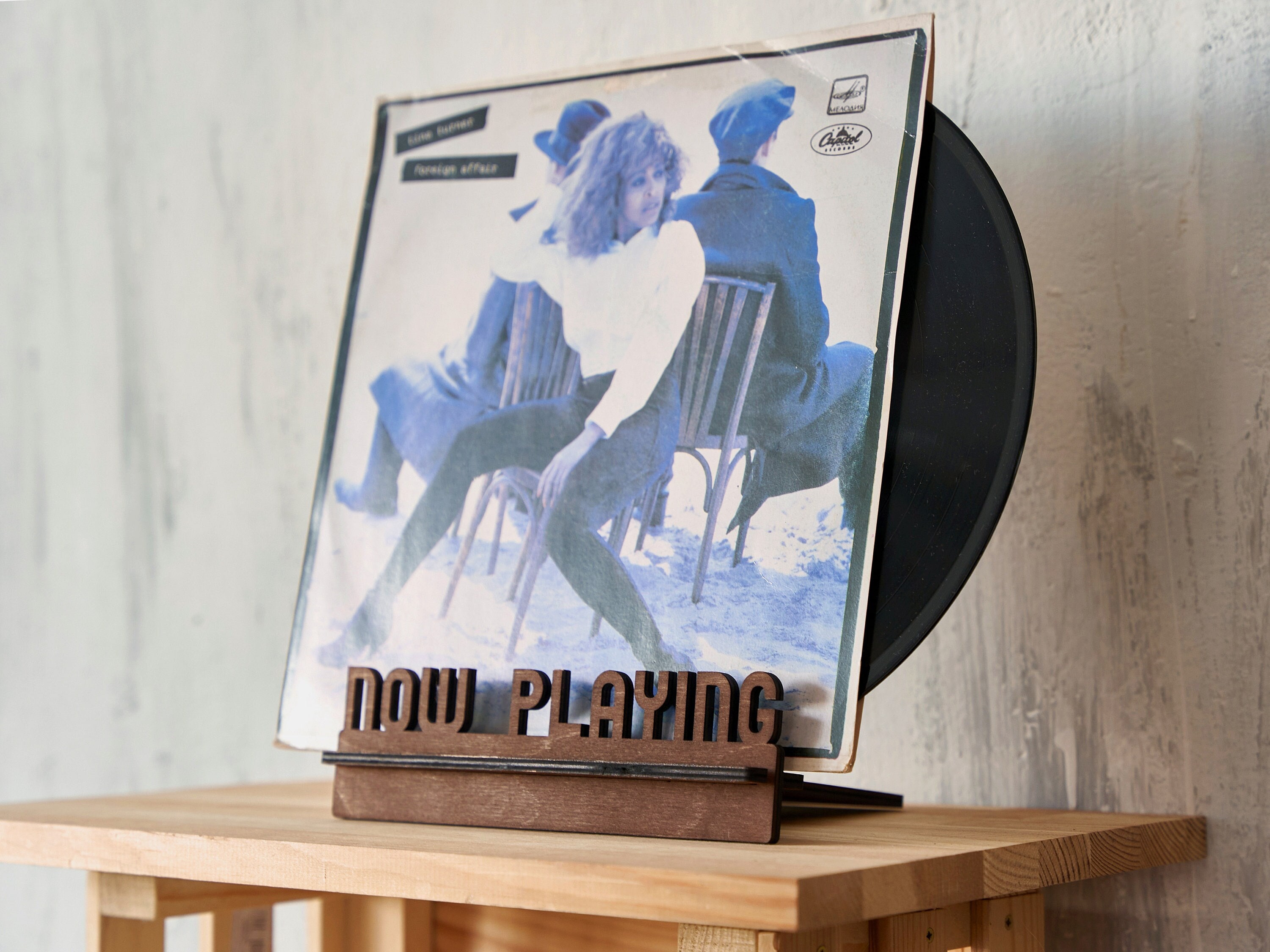 Vinyl Record Holder Stand, Now Playing Record Stand, Vinyl Record Stand ...