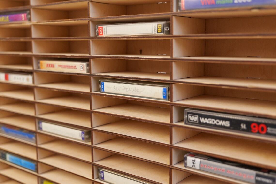 Cassette Tape Player Display, Cassette Storage, Cassette Display Case ...