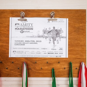 Wooden Medal Hanger, Run Medal Collection Display, Marathon Medal ...