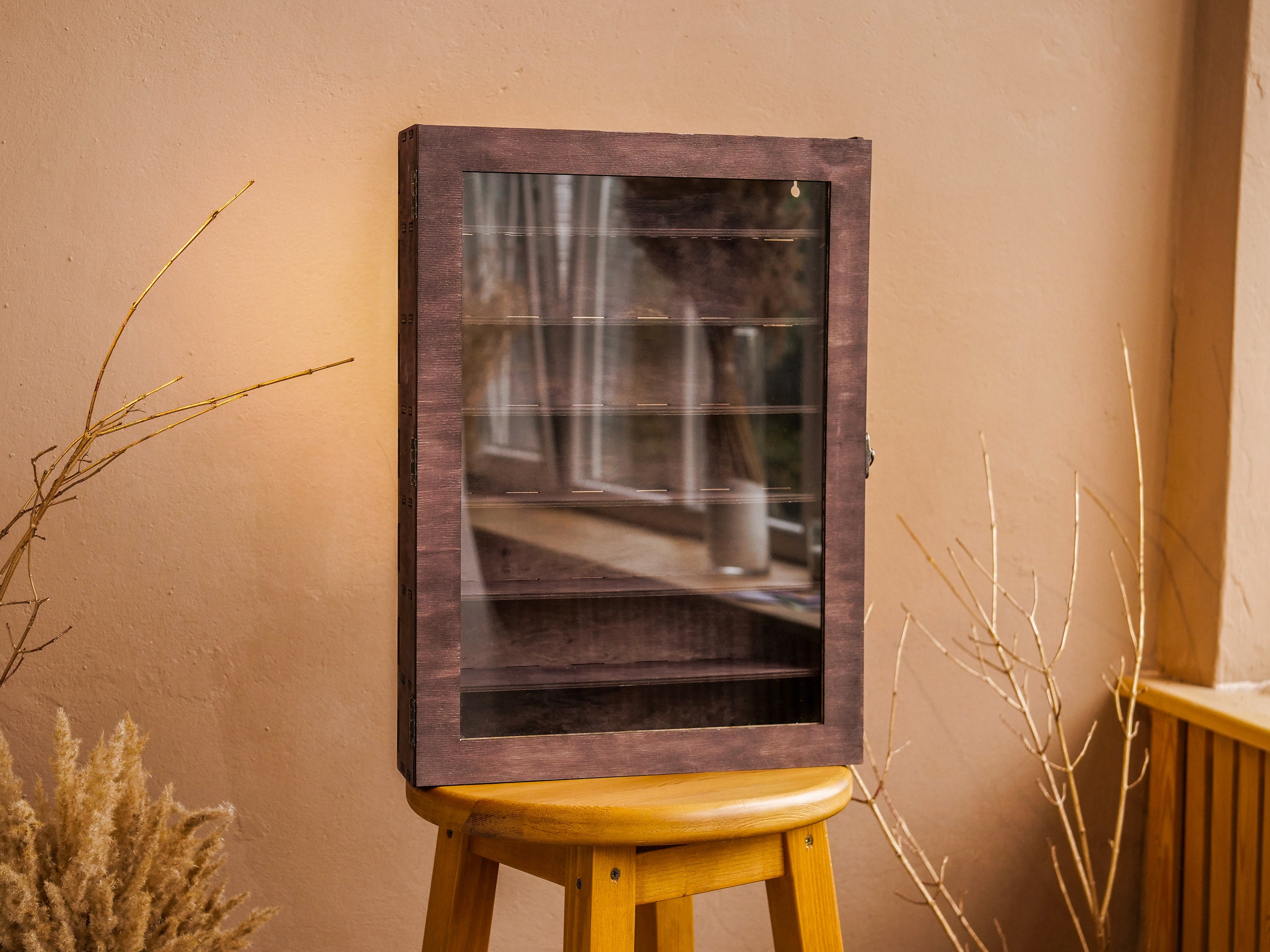 Wood Display Case, Display Case for Collectibles, Display Case for ...