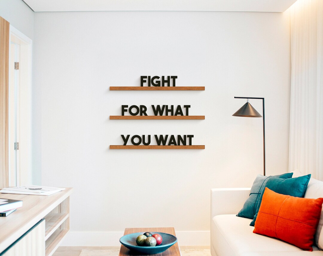 Letter Wall Ledges, Floating Letter Shelves, Statement Shelves, Wall ...