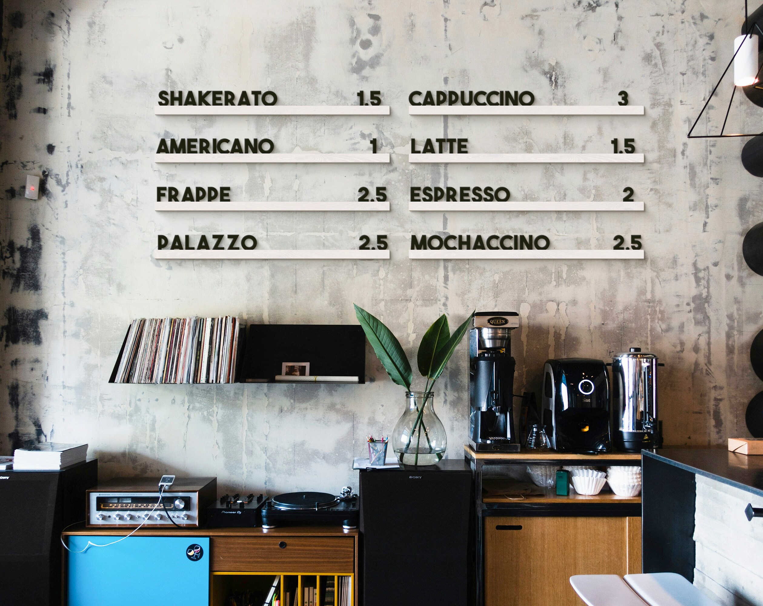 Wall Menu Board, Letter Board, Personalized Wall Menu, Cafe Wooden ...