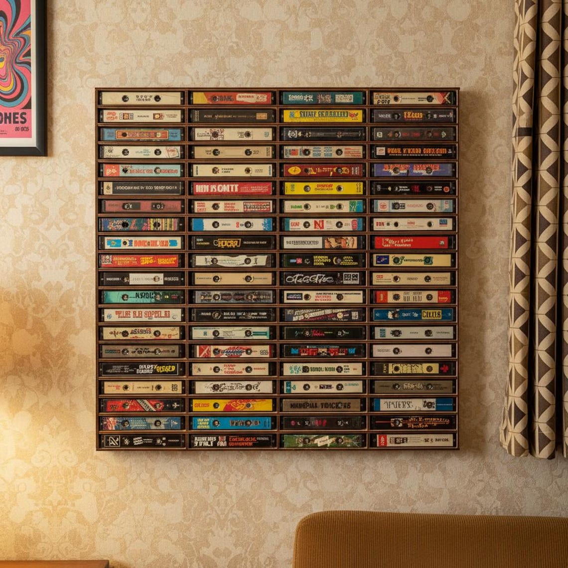 Porta cassette, contenitore retrò, espositore per collezione di ...