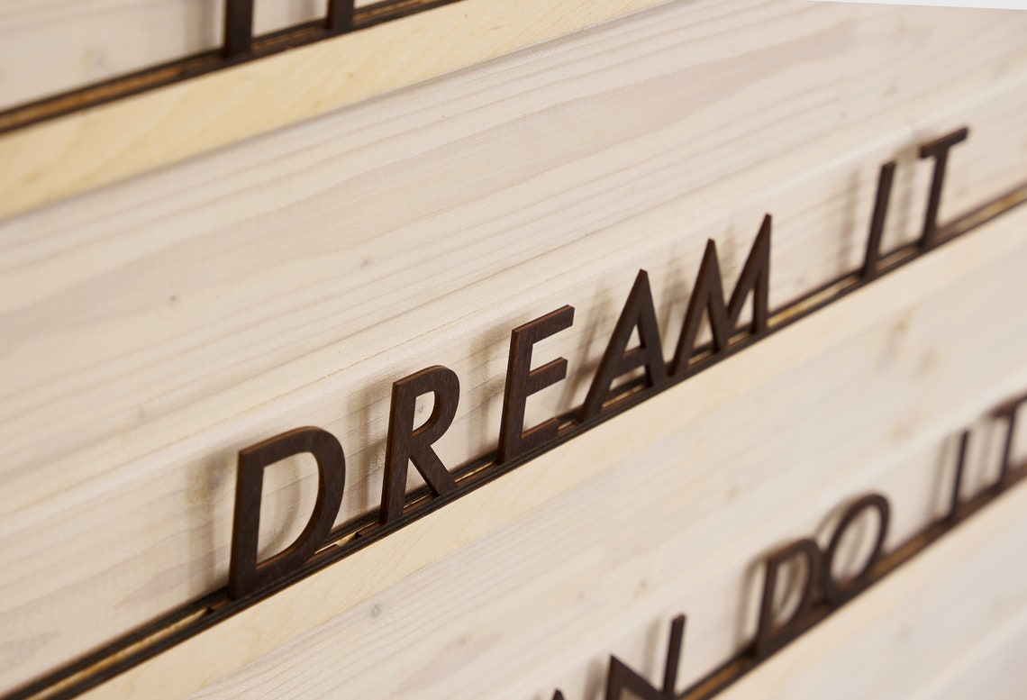 Statement Shelves, Letter Ledges, Wall Hanging Decor, Wood Floating ...