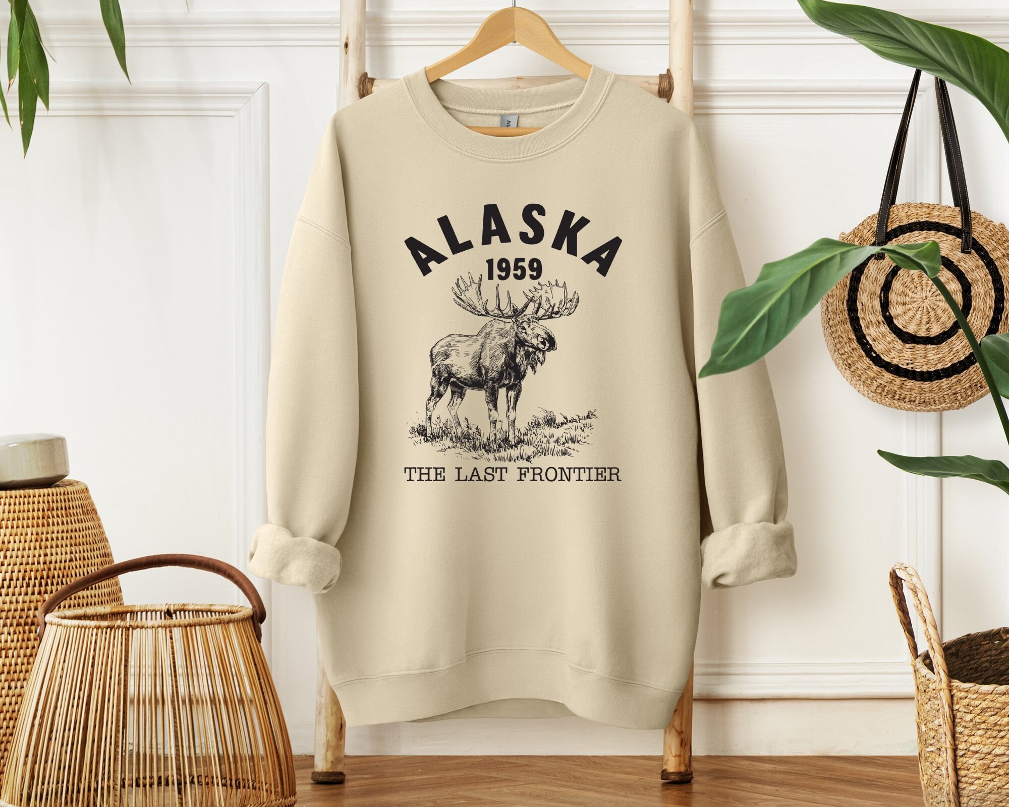 Alaska Moose Sweatshirt Shirt Hoodie, Alaska Cruise Shirt, Alaska Moose ...