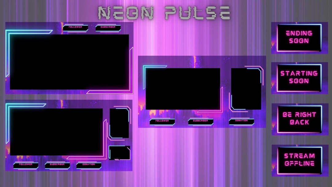 Neon Pulse Overlay Pack - Etsy Canada