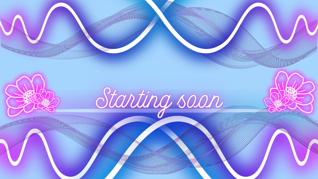 Neon Bloom Overlay Animated and Static - Etsy