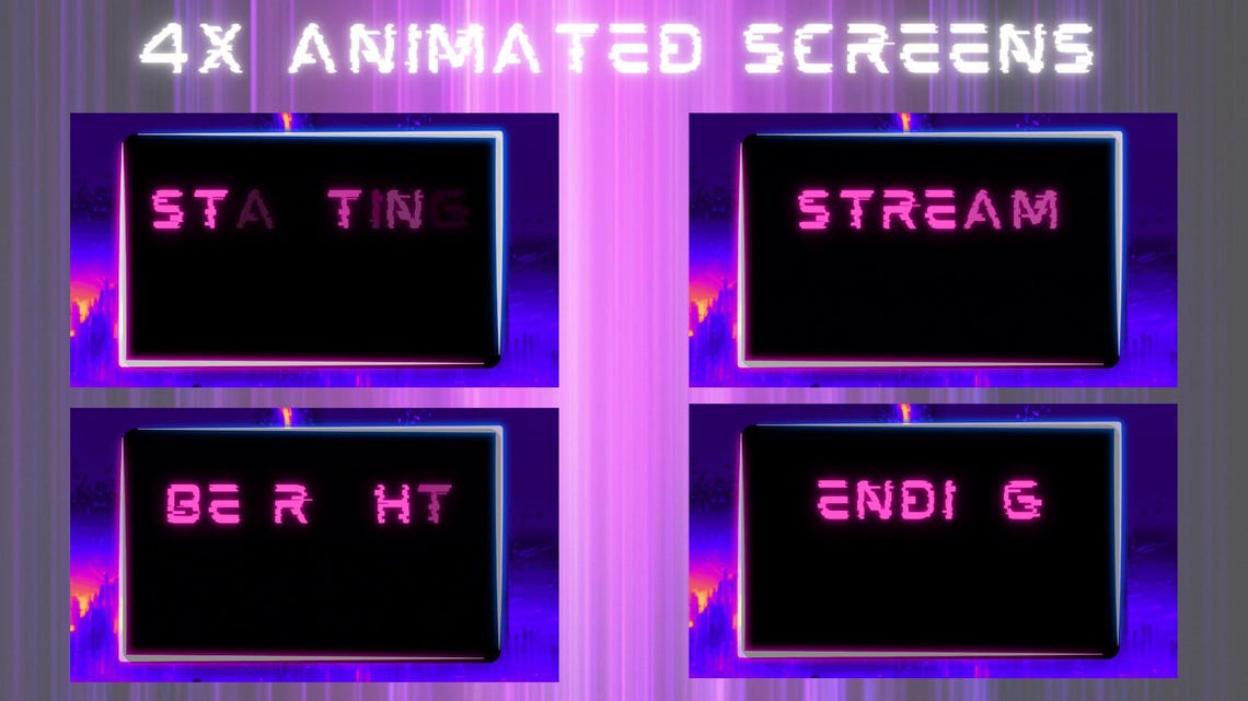 Neon Pulse Overlay Pack - Etsy Canada