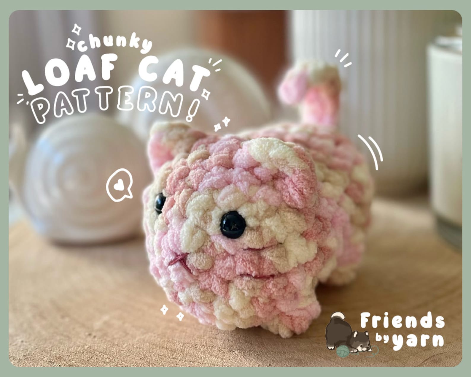 No Sew Chunky Loaf Cat Crochet Plushie Digital Pdf Instructions Pattern ...