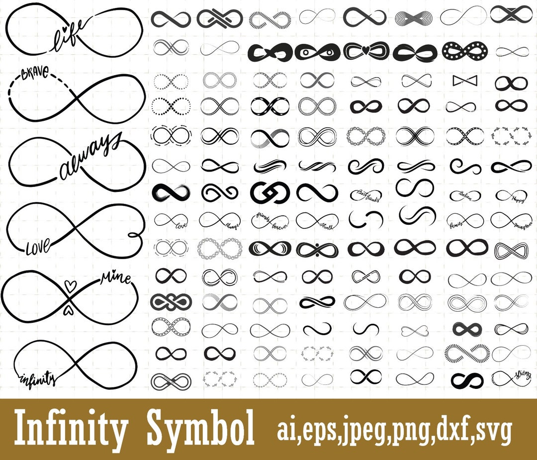 Infinity Bundle SVG, Infinity Svg, Infinity Tattoo Design, Infinity ...