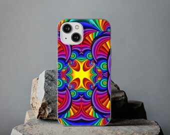 Psychedelic Trippy Phone Case Cover for iPhone 7, 8, XS, XR, 11PRO ...
