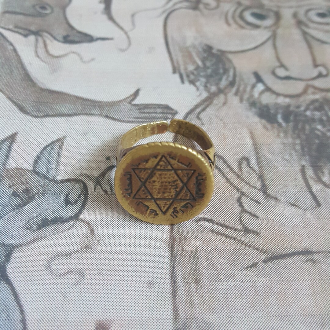 RARE King Solomon's Ring of Protection, Havas Magic, Magical Ring, Seal ...