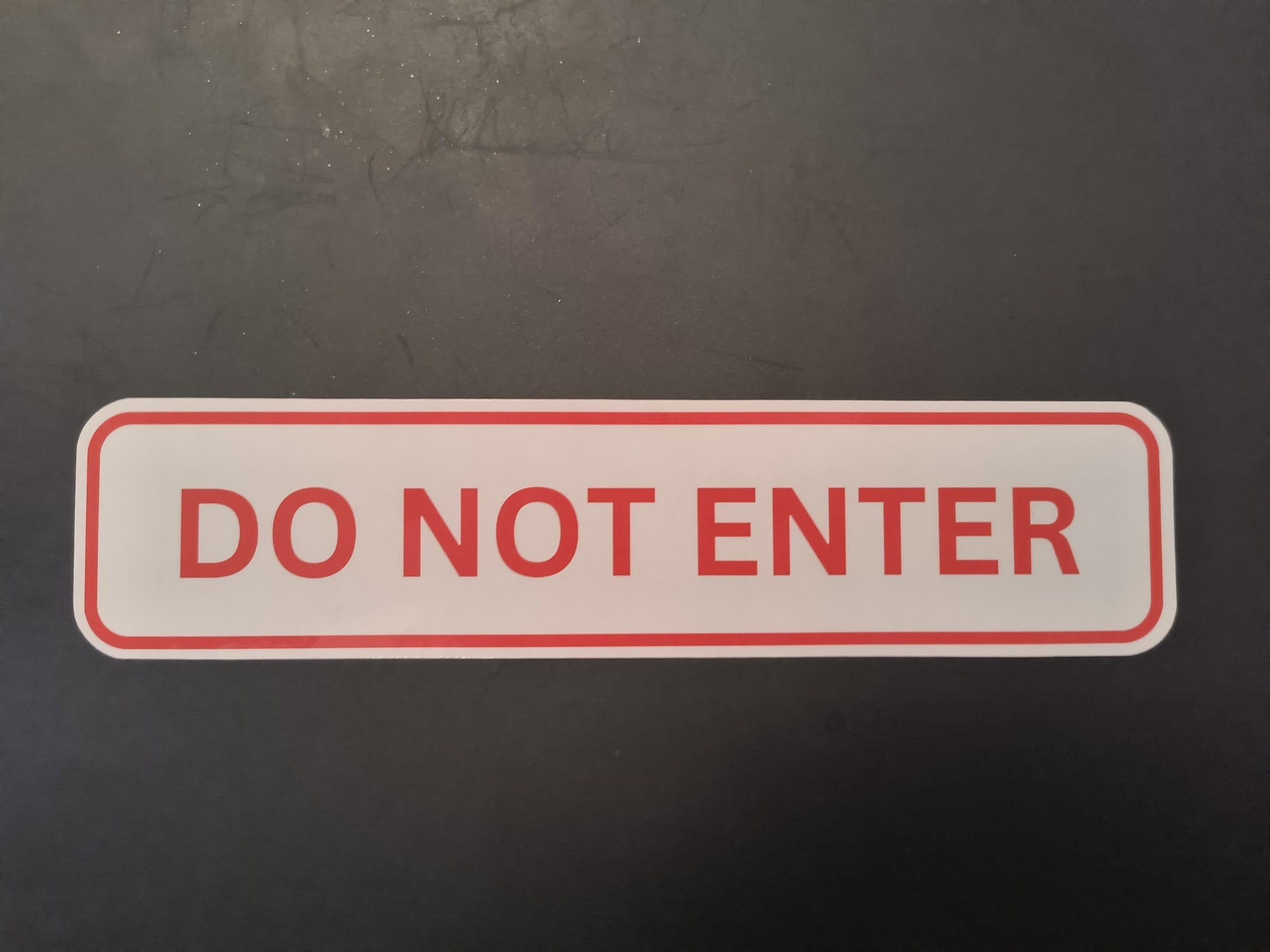 Do Not Enter Sign Sticker Vinyl Decal Red Wall Door Window Waterproof ...