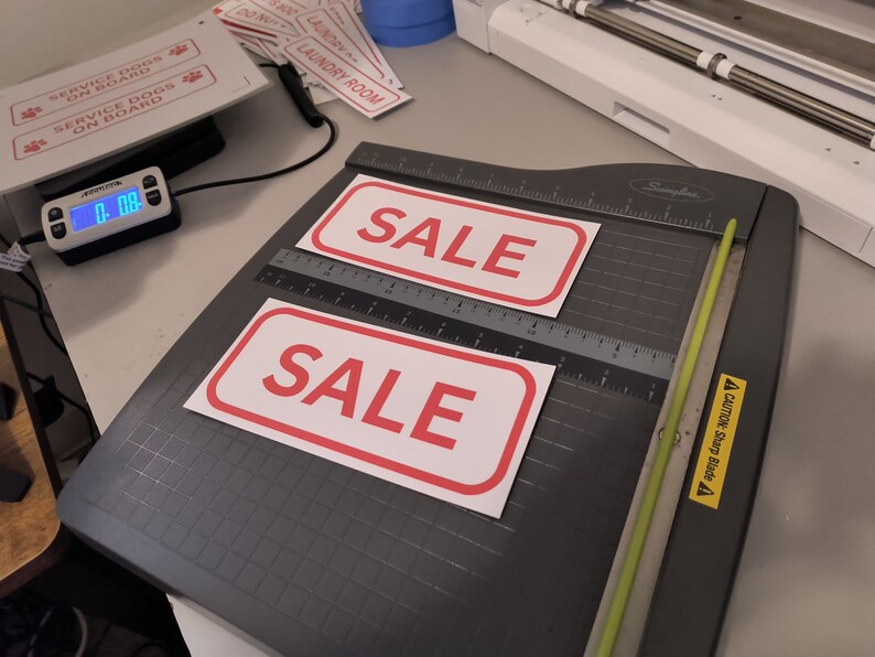 Large Sale Sign Sticker Waterproof Vinyl Decal Red Wall Door Window ...