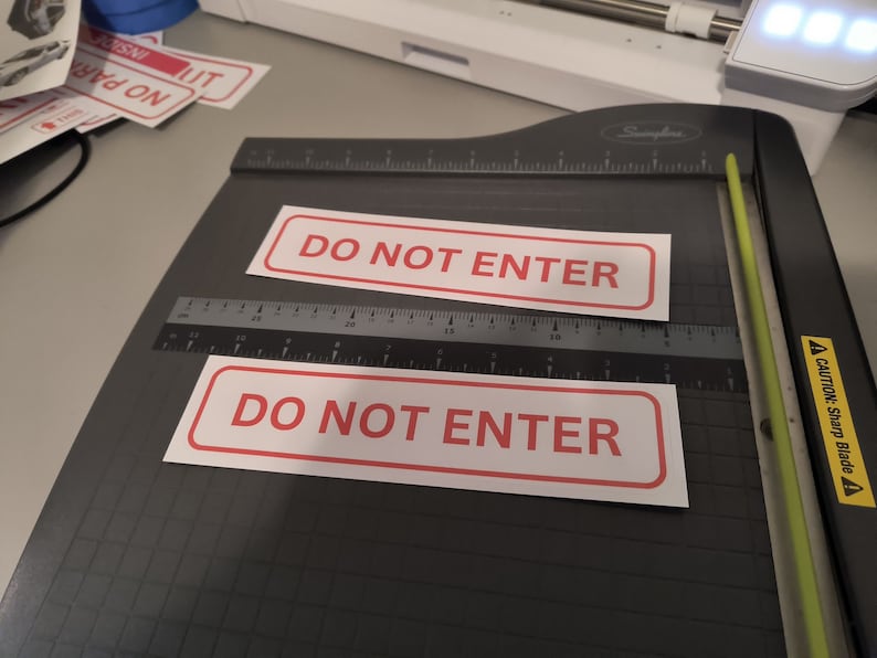 Do Not Enter Sign Sticker Vinyl Decal Red Wall Door Window Waterproof ...